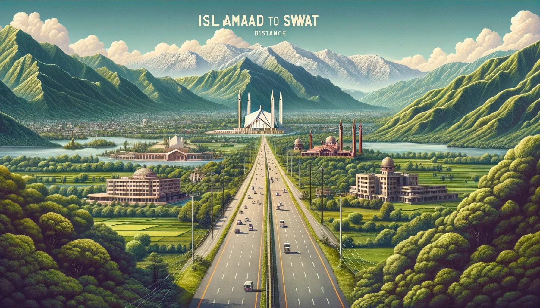 How much is the Islamabad to Swat Distance? - Meta Pakistanis